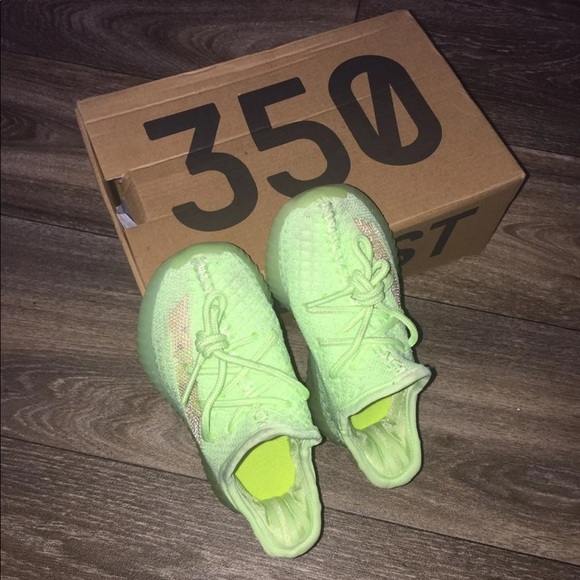 Yeezy | Shoes | Like New Kids Glow Yeezys | Poshmark